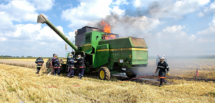 Combine fire prevention checklist issued ahead of harvest